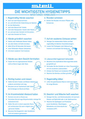 Die 10 wichtigsten Hygienetipps zum Infektionsschutz - Stell GmbH